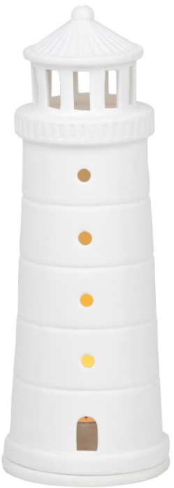 Beyond The Sea Medium - Porcelain Tealight Lighthouse.jpg